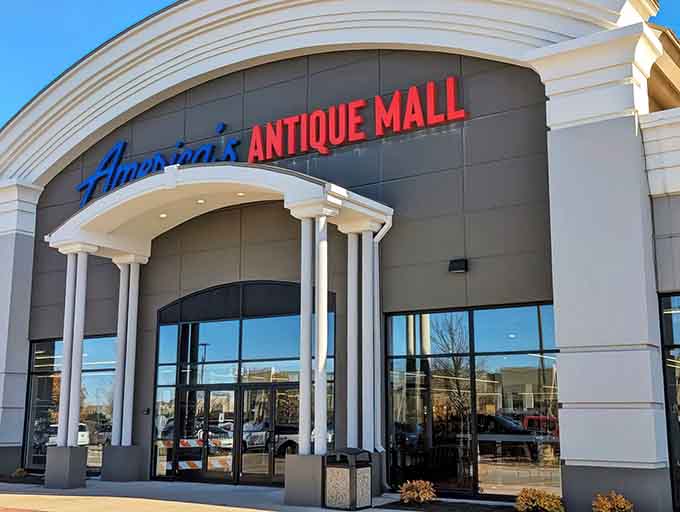 The entrance beckons like a portal to every decade you've ever loved, promising treasures that'll make your heart skip.