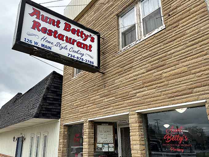 That classic diner sign promises homestyle cooking, and unlike most promises these days, this one actually delivers on Main Street in Pinckney.