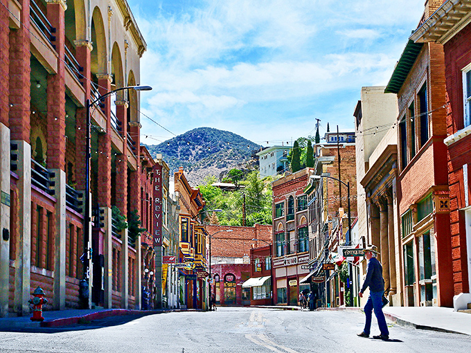 Bisbee's historic Main Street welcomes visitors with Victorian charm and mountain views. The past isn't just preserved here&mdash;it's celebrated daily.
