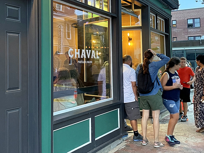 Chaval's inviting green storefront beckons hungry patrons like a culinary lighthouse in Portland's West End. The line forming outside? That's your first clue you've found something special.