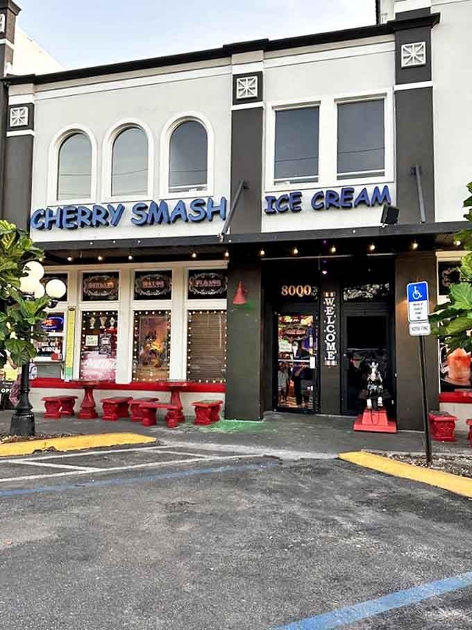 The unassuming storefront gives zero warning about the sugar-fueled wonderland waiting inside. Like finding Willy Wonka's factory in a strip mall!