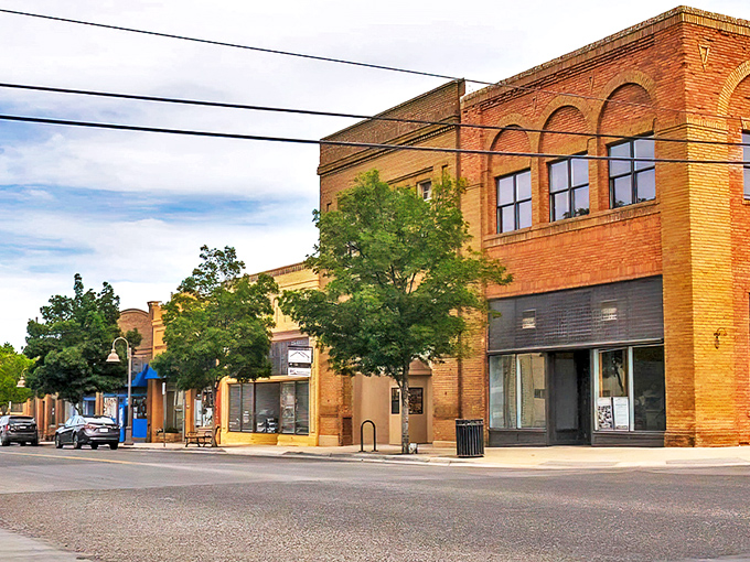 Historic Clarkdale welcomes visitors with its warm brick facades and small-town charm that feels like stepping into a living postcard.