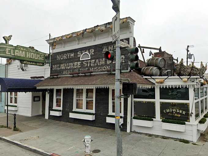 The iconic black and white facade of News Cafe stands as a beacon of culinary history on Ocean Drive, where Miami Beach's past and present deliciously collide.