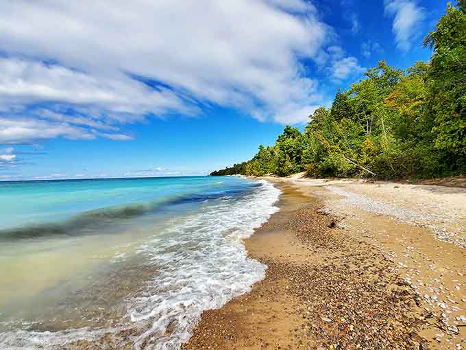 Fisherman's Island State Park: Where Lake Michigan shows off its Caribbean blue credentials while Michigan pretends not to notice the double-takes from first-time visitors.
