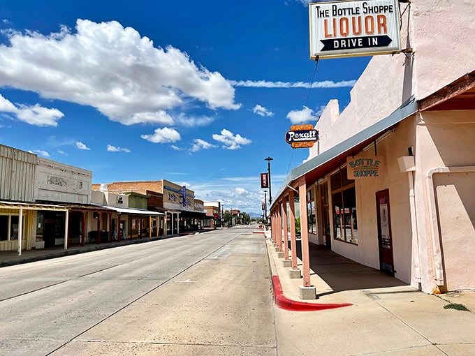 Florence's historic main street whispers tales of the Old West while basking under that famous Arizona blue sky, a postcard from simpler times.