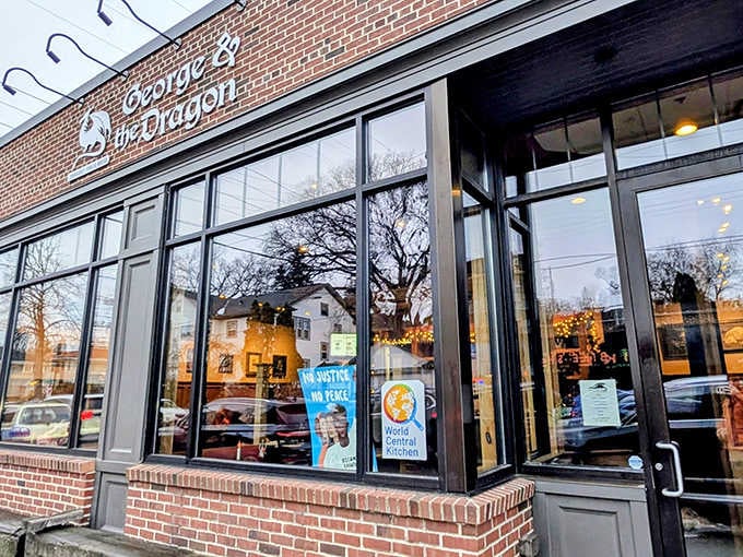 The unassuming brick exterior of George & the Dragon belies the culinary treasures waiting inside this Minneapolis neighborhood gem.