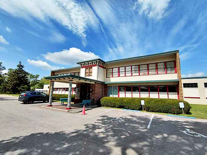 The unassuming exterior belies the wonderland within, like finding a portal to the past hiding in plain sight.