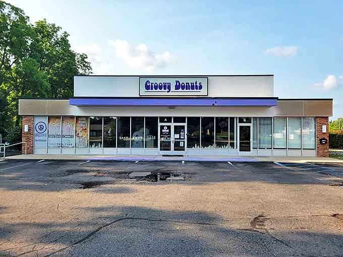 The unassuming exterior of Groovy Donuts proves that the best treasures don't need flashy packaging to be worth discovering.