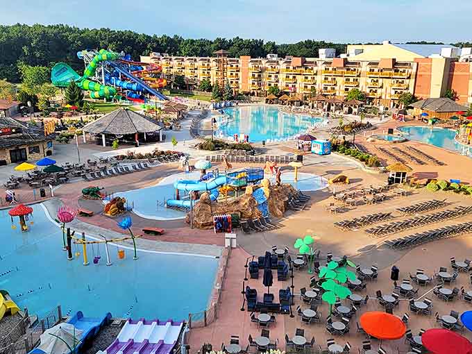 Kalahari's sprawling outdoor paradise beckons with a kaleidoscope of pools and slides &ndash; Africa meets aquatics in this sun-drenched oasis.