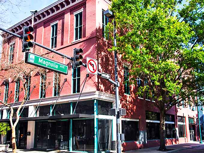 The historic brick building at Magnolia and Pine houses Orlando's most elegant secret &ndash; a third-floor time machine disguised as a cocktail lounge.
