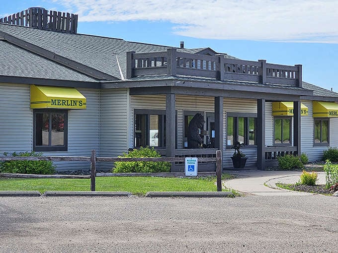 Merlin's Family Restaurant stands proudly in Princeton, its yellow awnings like beacons calling hungry travelers home to breakfast paradise.