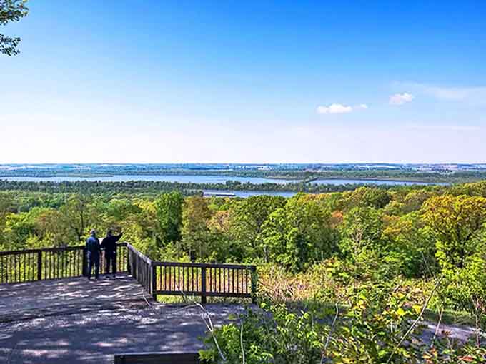 Where rivers embrace and landscapes dazzle: Pere Marquette State Park offers Midwest views that rival coastal destinations.