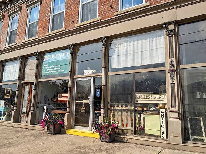 The brick fa&ccedil;ade of River Village Shoppe beckons with promise, like a time portal disguised as a storefront on New Richmond's historic main street.