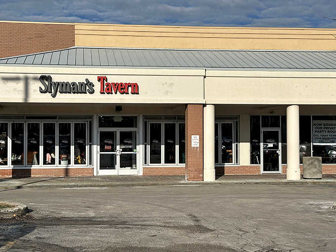 Slyman's Tavern's unassuming storefront hides a sandwich paradise within &ndash; like finding a treasure chest in a strip mall.