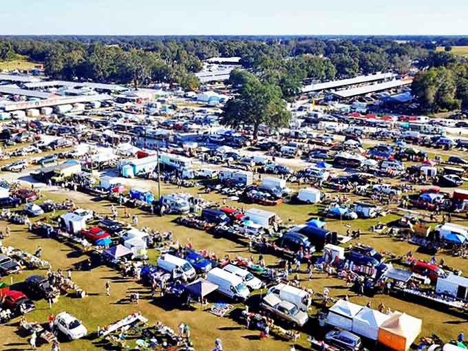 Webster's Westside Flea Market stretches as far as the eye can see, a treasure hunter's paradise where Monday mornings become magical adventures.