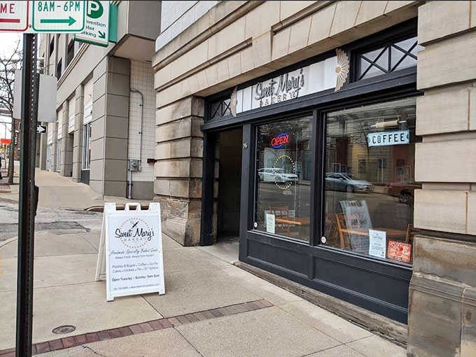 The unassuming storefront of Sweet Mary's Bakery beckons with simple charm, proving the best culinary treasures often hide in plain sight.