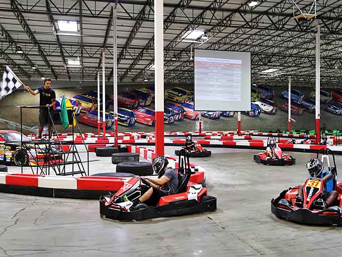 The checkered flag waves as racers zoom by at Tampa Bay Grand Prix &ndash; where speed demons are born and office hierarchies forgotten.