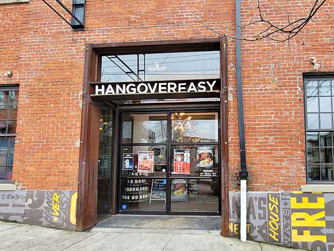 That brick facade and bold signage announce you've arrived at breakfast paradise, Cincinnati style.