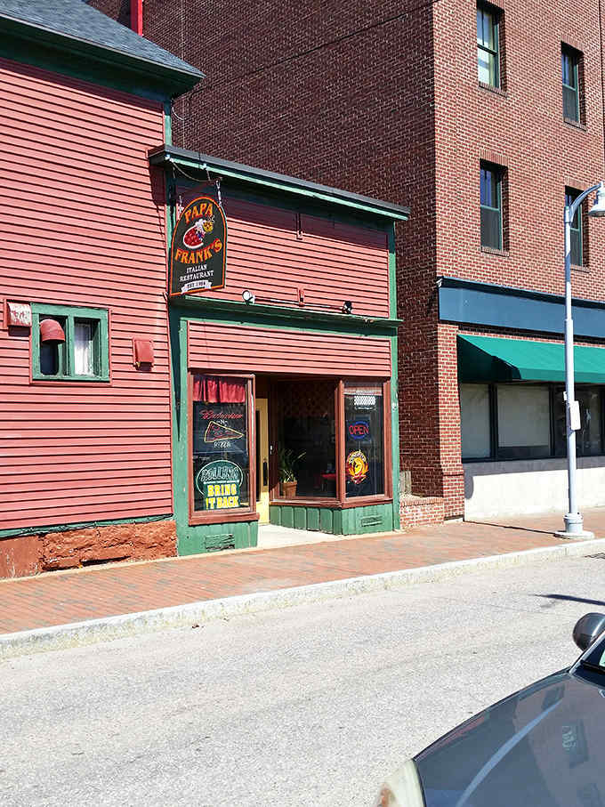 The unassuming burgundy clapboard exterior of Papa Frank's hides culinary treasures within. Like finding a vintage Ferrari parked in your neighbor's garage.