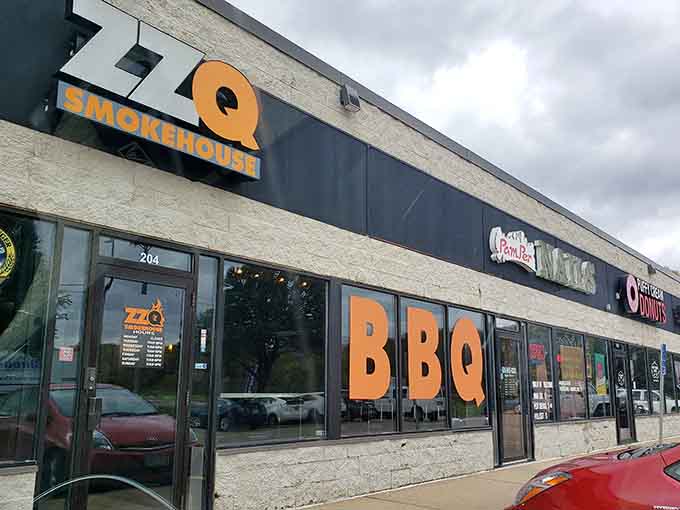 That orange "BBQ" in the window isn't just signage, it's a beacon of hope for gluten-free diners across the Midwest.