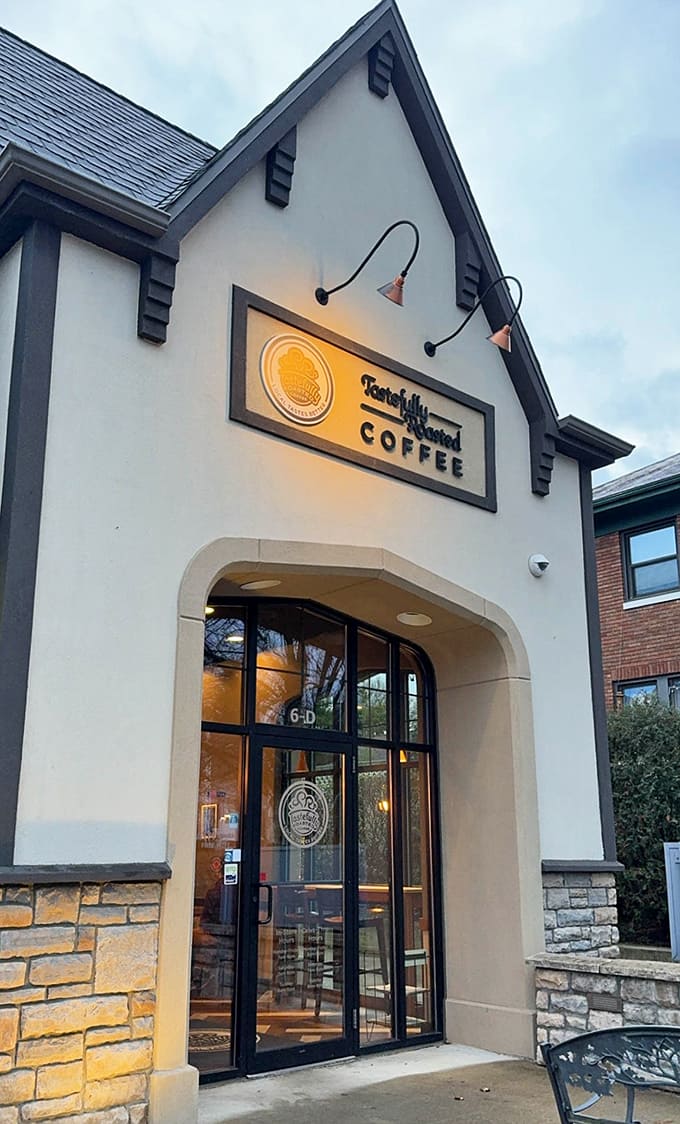 That charming exterior practically begs you to come inside and see what all the delicious fuss is about, doesn't it?