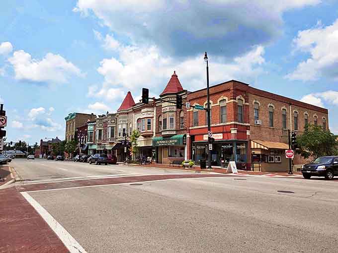 Downtown DeKalb's historic architecture creates a streetscape that looks like it was designed by people who actually cared about beauty, not just efficiency and profit margins.