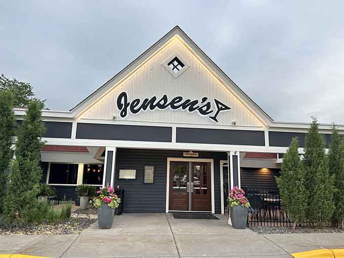 The welcoming exterior of Jensen's promises the kind of meal that'll have you planning your return visit before you've even left.