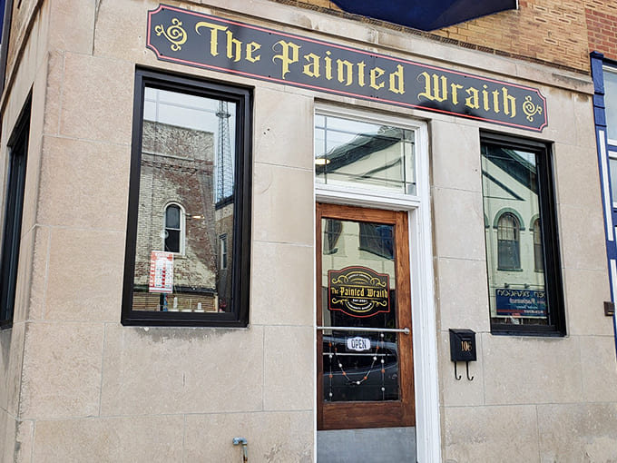 The understated elegance of this storefront proves that the best treasures don't need to shout for attention, just whisper mysteriously.