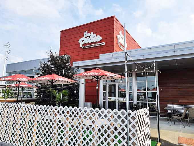 1. the patio exterior