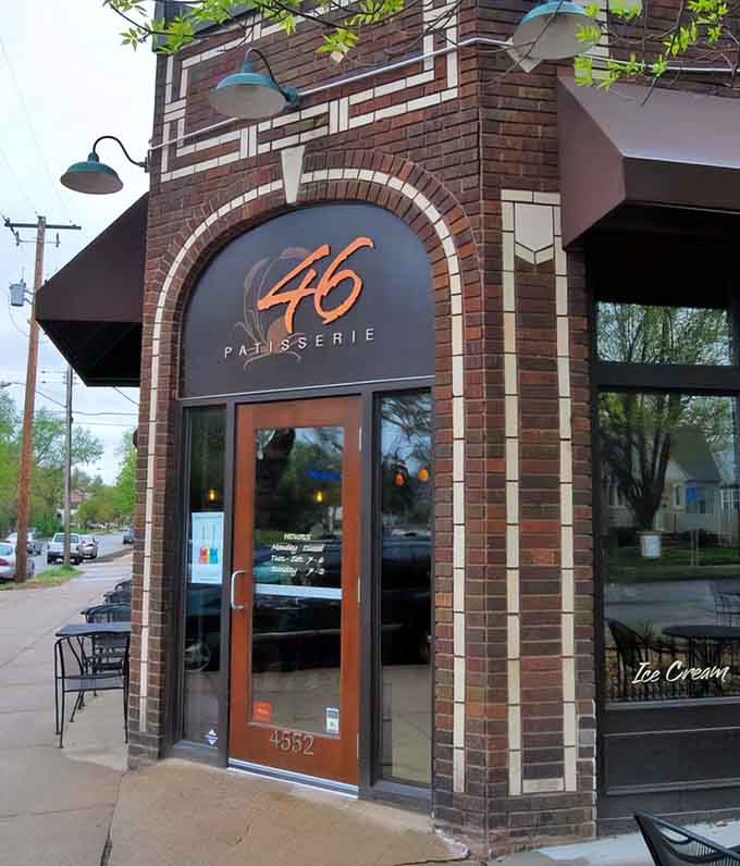 That distinctive orange signage against classic brick tells you something special awaits inside, like a beacon for butter lovers everywhere.