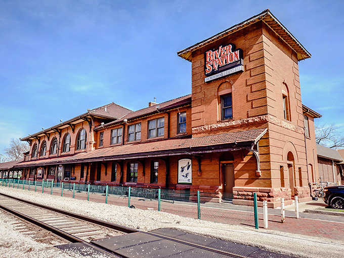 History meets hickory at this stunning brick train depot, now home to some of Peoria's most mouthwatering barbecue creations.