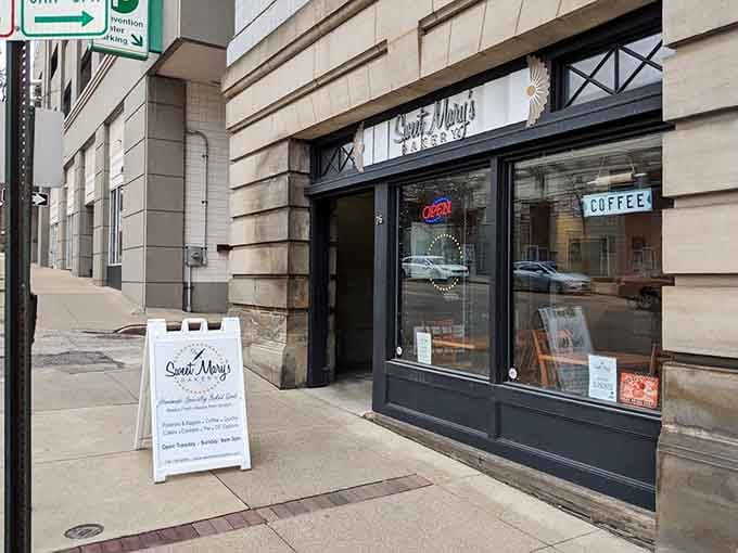 Sweet Mary's Bakery beckons from East Mill Street like a siren call for anyone with functioning taste buds and a pulse.
