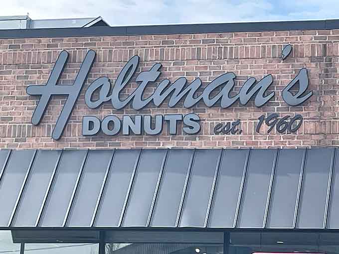 That "est. 1960" on the sign isn't just decoration, it's a promise of decades perfecting the art of donut happiness.