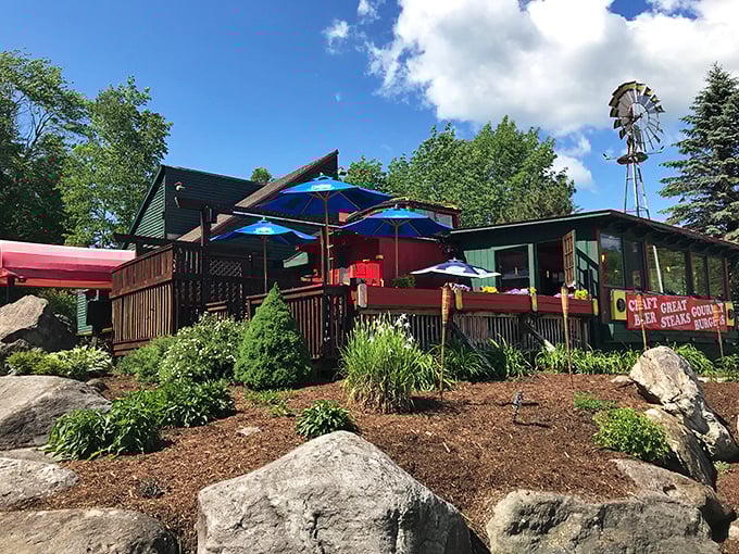 Casey's Caboose welcomes hungry travelers with its distinctive red exterior and mountain backdrop &ndash; Vermont's version of a culinary lighthouse.