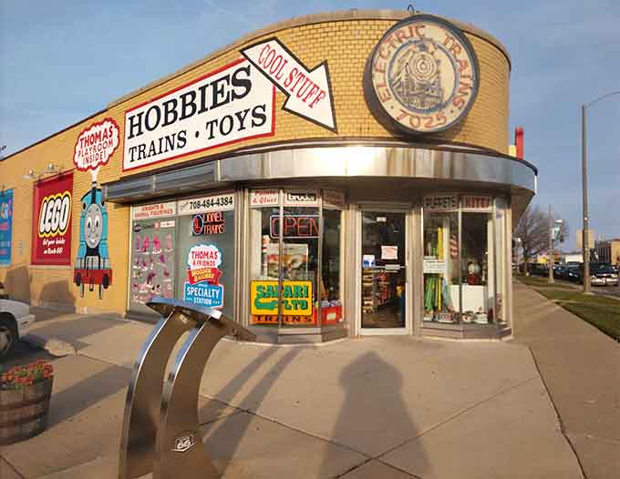 The cheerful exterior promises adventures within, where Thomas the Tank Engine and LEGO welcome you to a world of wonder.