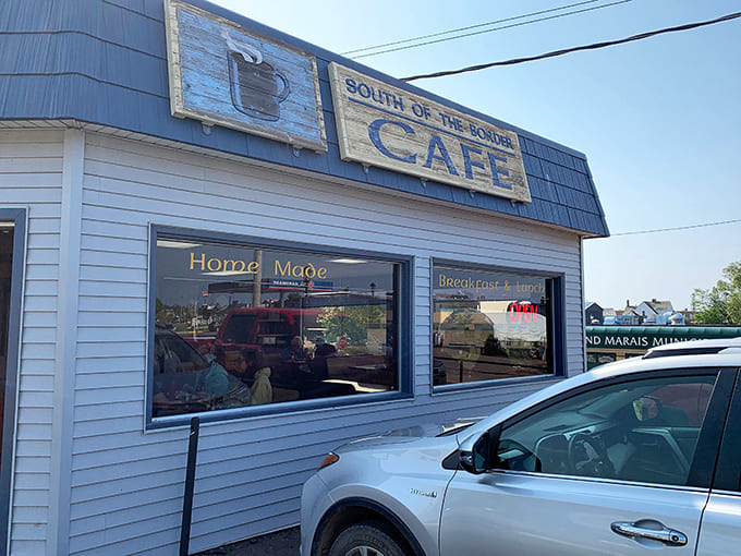 The unassuming exterior hides some of the fluffiest omelets in the Midwest, proving great food doesn't need flashy packaging.