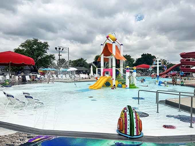 Wapakoneta Waterpark welcomes visitors with its colorful play structures and inviting shallow pools &ndash; summer paradise without the theme park price tag!