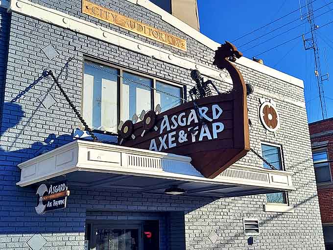 The Viking ship marquee jutting from Asgard's blue brick exterior promises adventures worthy of Thor himself. Gaming and drinking have never looked so epic!