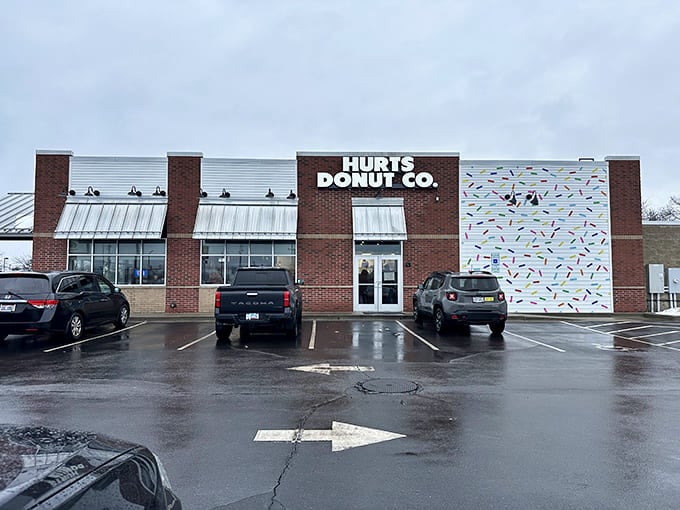 The brick-and-sprinkle exterior promises sweet adventures within &ndash; like finding Willy Wonka's factory in suburban Cincinnati.