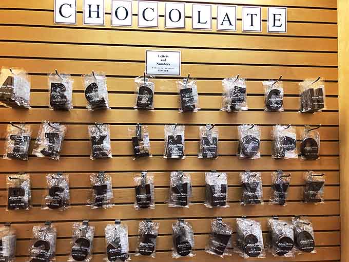 Chocolate letters and numbers &ndash; because sometimes "I love you" tastes better when it's spelled in chocolate.