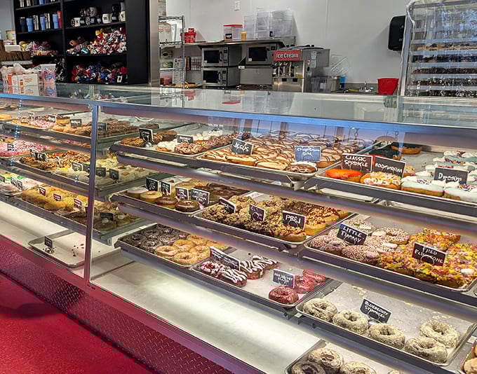 Rows of circular perfection that make choosing just one feel like Sophie's Choice: The Dessert Edition.