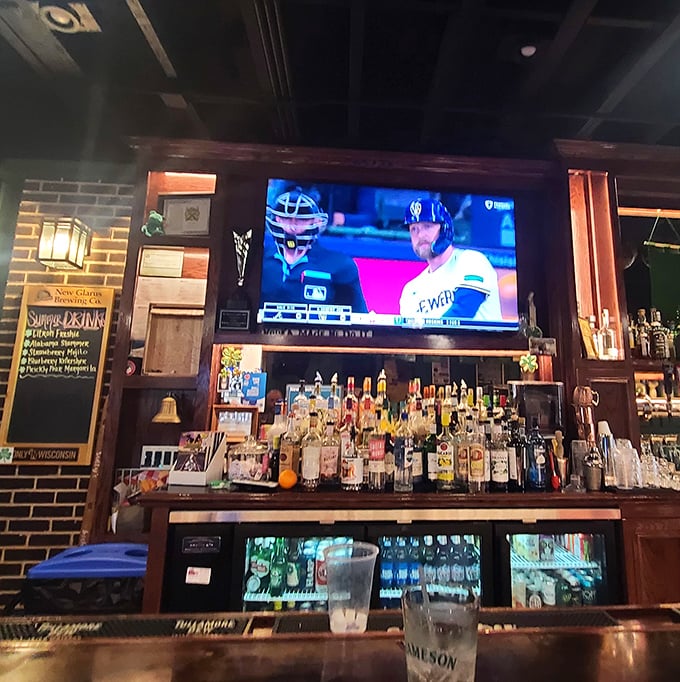 Sports on the screen, spirits on the shelf &ndash; Sully's bar setup has everything you need for celebrating victories or drowning sorrows.