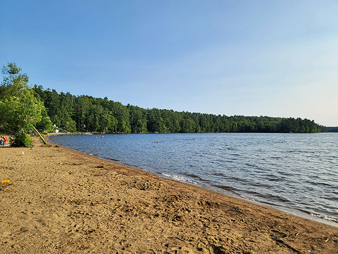 Summer simplicity at its finest – a stretch of sandy beach that proves Maine isn't all rocky coastline.