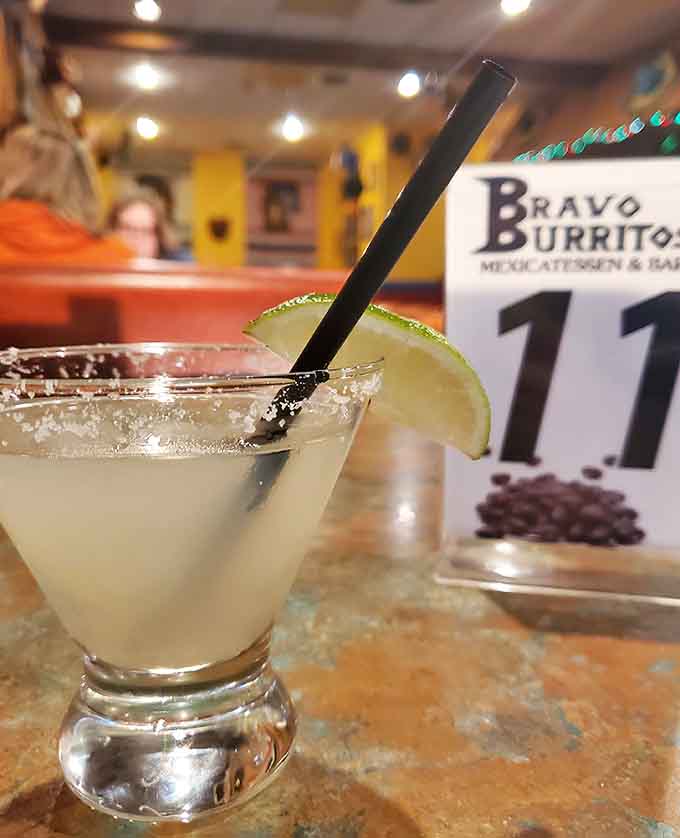 A perfectly crafted margarita with a salted rim makes everything taste even better somehow.