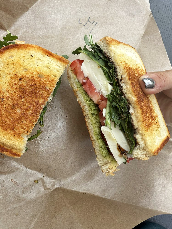 The caprese sandwich brings summer to your taste buds &ndash; fresh mozzarella, tomato and pesto creating Italy-meets-Vermont magic.