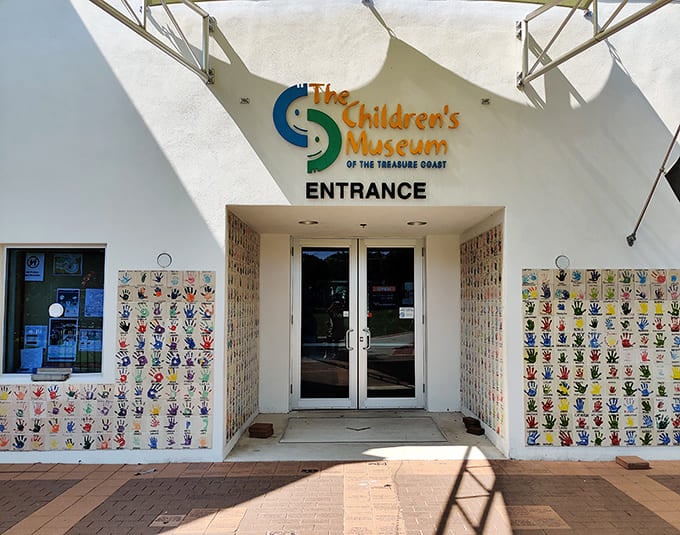 The Children's Museum's colorful entrance promises hands-on adventures that cleverly disguise learning as play.