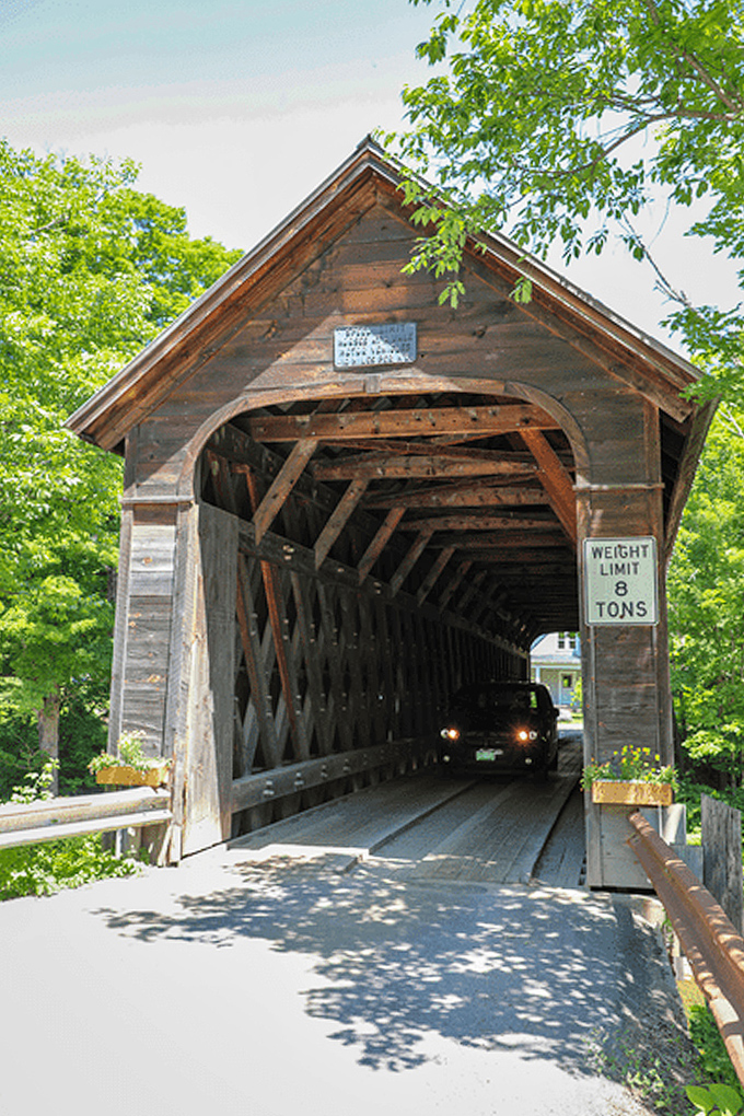 Driving through history &ndash; covered bridges aren't just preserved as museums but remain working parts of daily Vermont life.