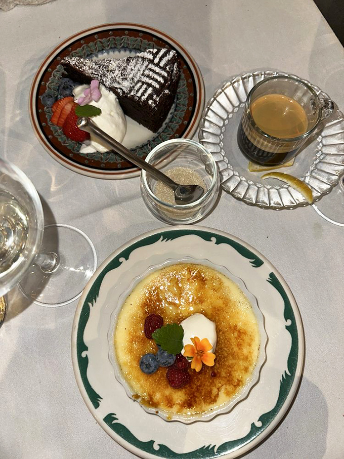 Dessert presentations here treat sweets with the same artistic care as savory courses, because sugar deserves respect too, obviously.