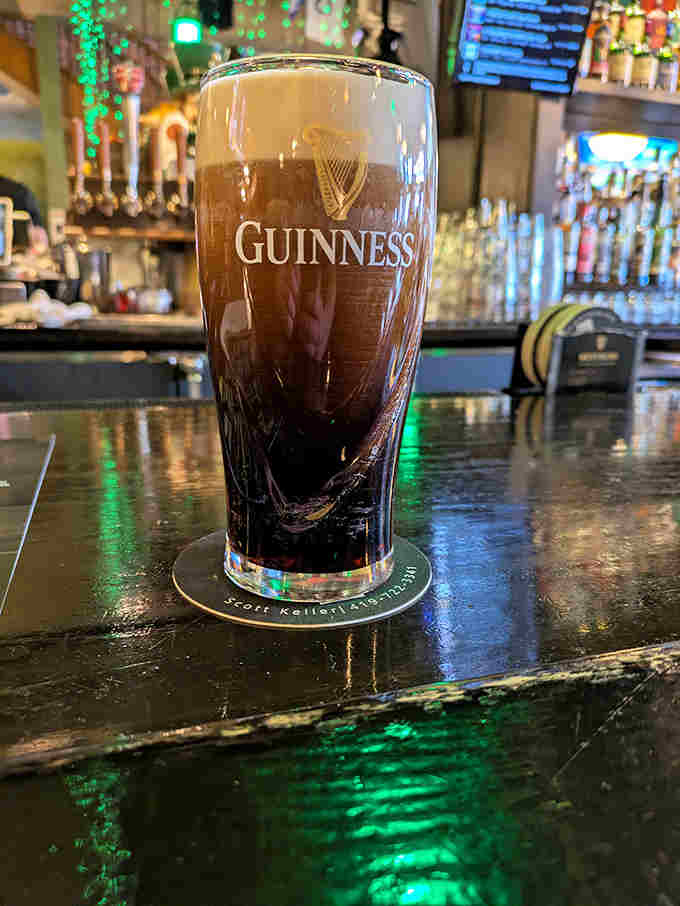 The perfect Guinness isn't just poured, it's crafted &ndash; a dark cascade of nitrogen bubbles settling into liquid velvet topped with a creamy cloud.