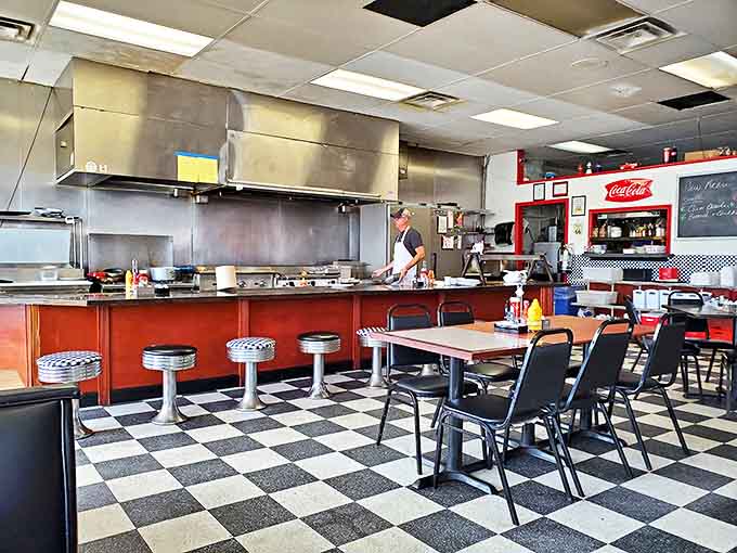 Where the magic happens. These aren't just cooks&mdash;they're breakfast artists with spatulas for paintbrushes.